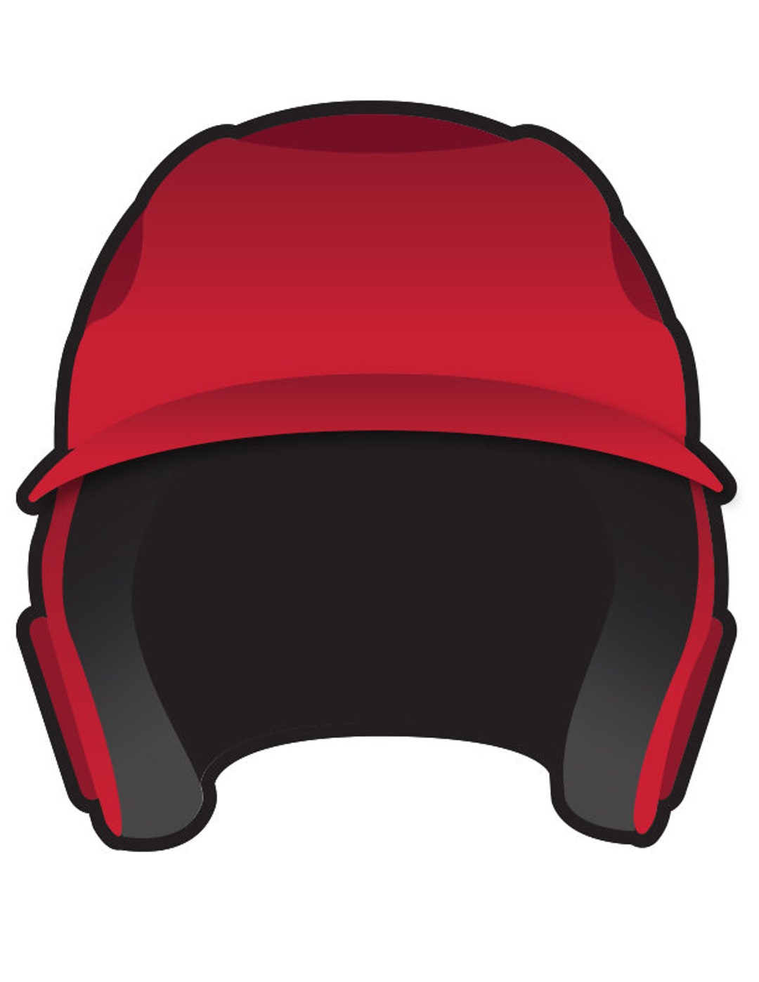 Baseball Helmet -- Red -- INSTANT DOWNLOAD, Baseball Decor - Etsy
