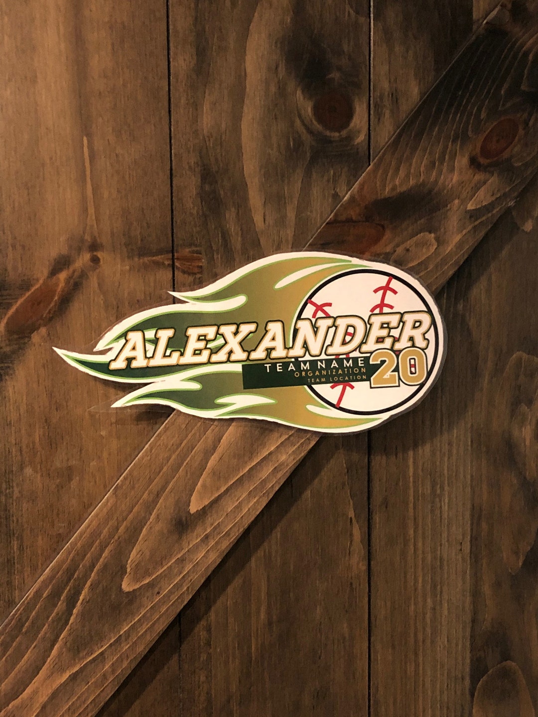 Custom Baseball / Softball Tournament Sign - DIGITAL FILE - Flame ...