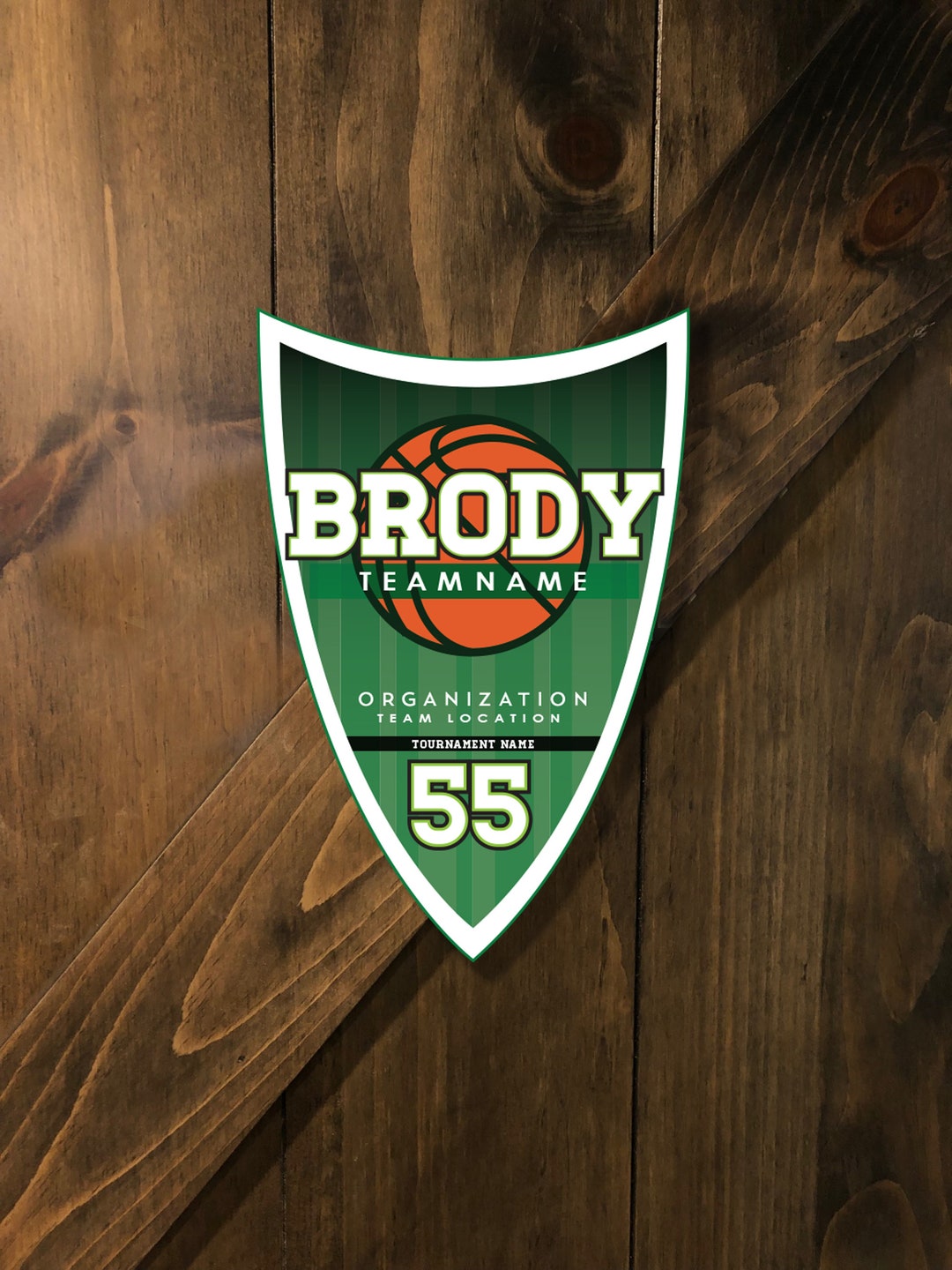 DIGITAL FILE - Custom Sports Tournament Sign - Basketball - Shield ...
