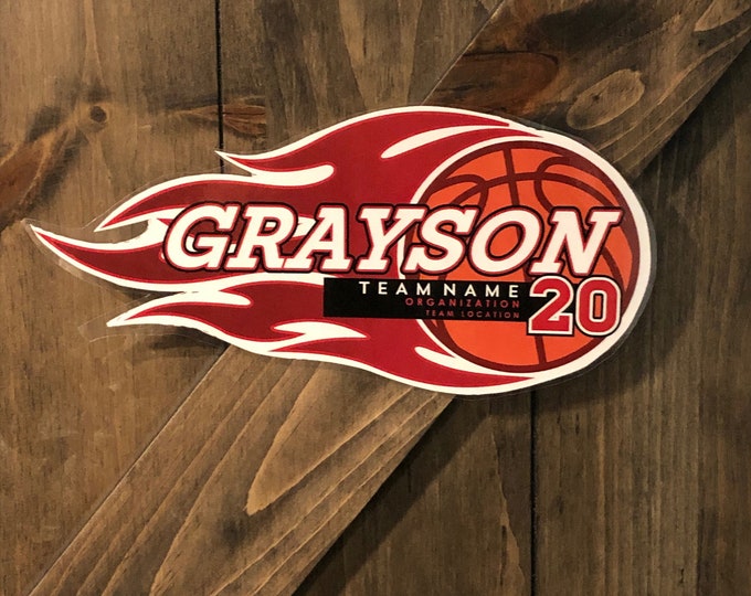 DIGITAL FILE - Custom Sports Tournament Sign - Basketball - Jersey Back ...