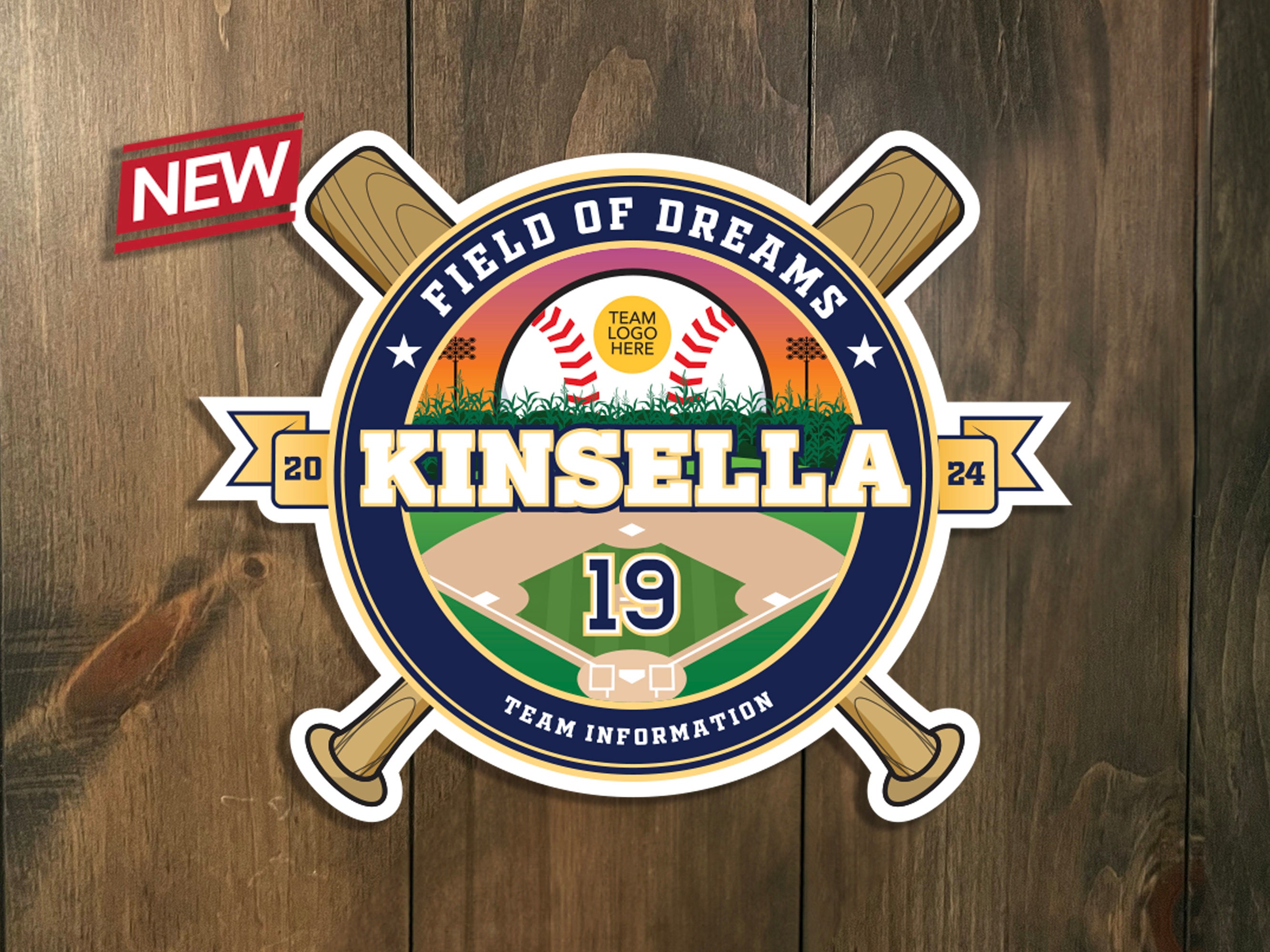 Custom Baseball Tournament Sign - DIGITAL FILE - Field of Dreams - Door ...
