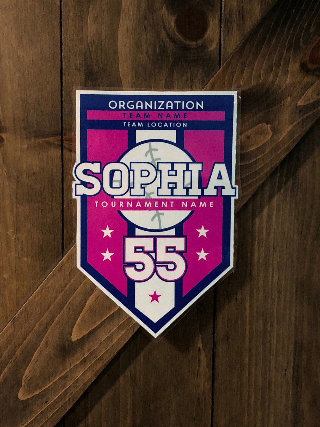 Custom Softball Tournament Sign - DIGITAL FILE - Crest Design - Door ...