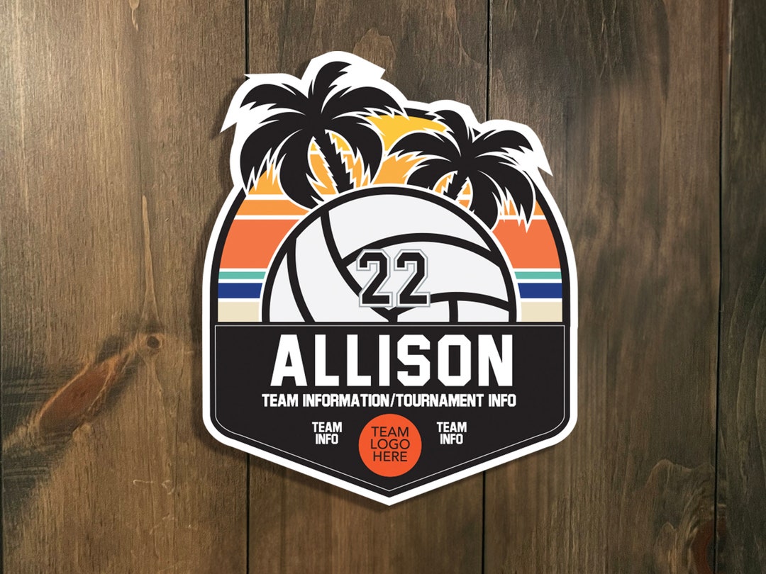 DIGITAL FILE - Custom Sports Tournament Sign - Volleyball - Skylines ...