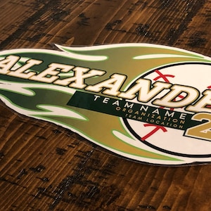 Custom Baseball / Softball Tournament Sign - DIGITAL FILE - Flame ...