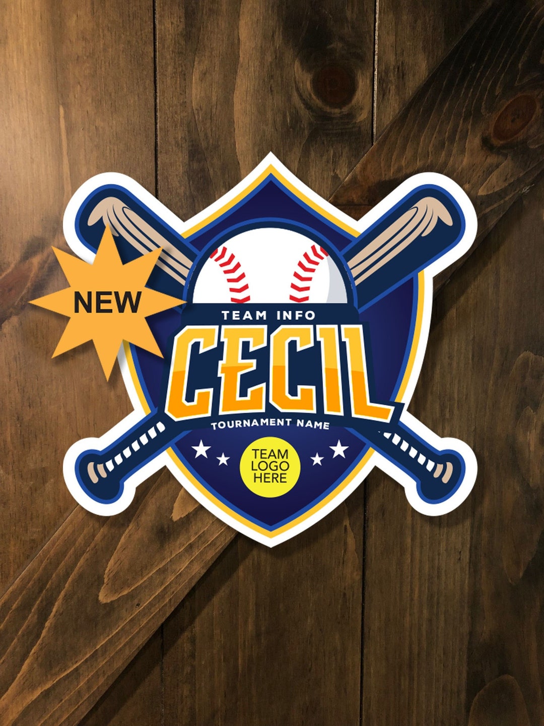 Custom Baseball Tournament Sign DIGITAL FILE Shield Design - Etsy