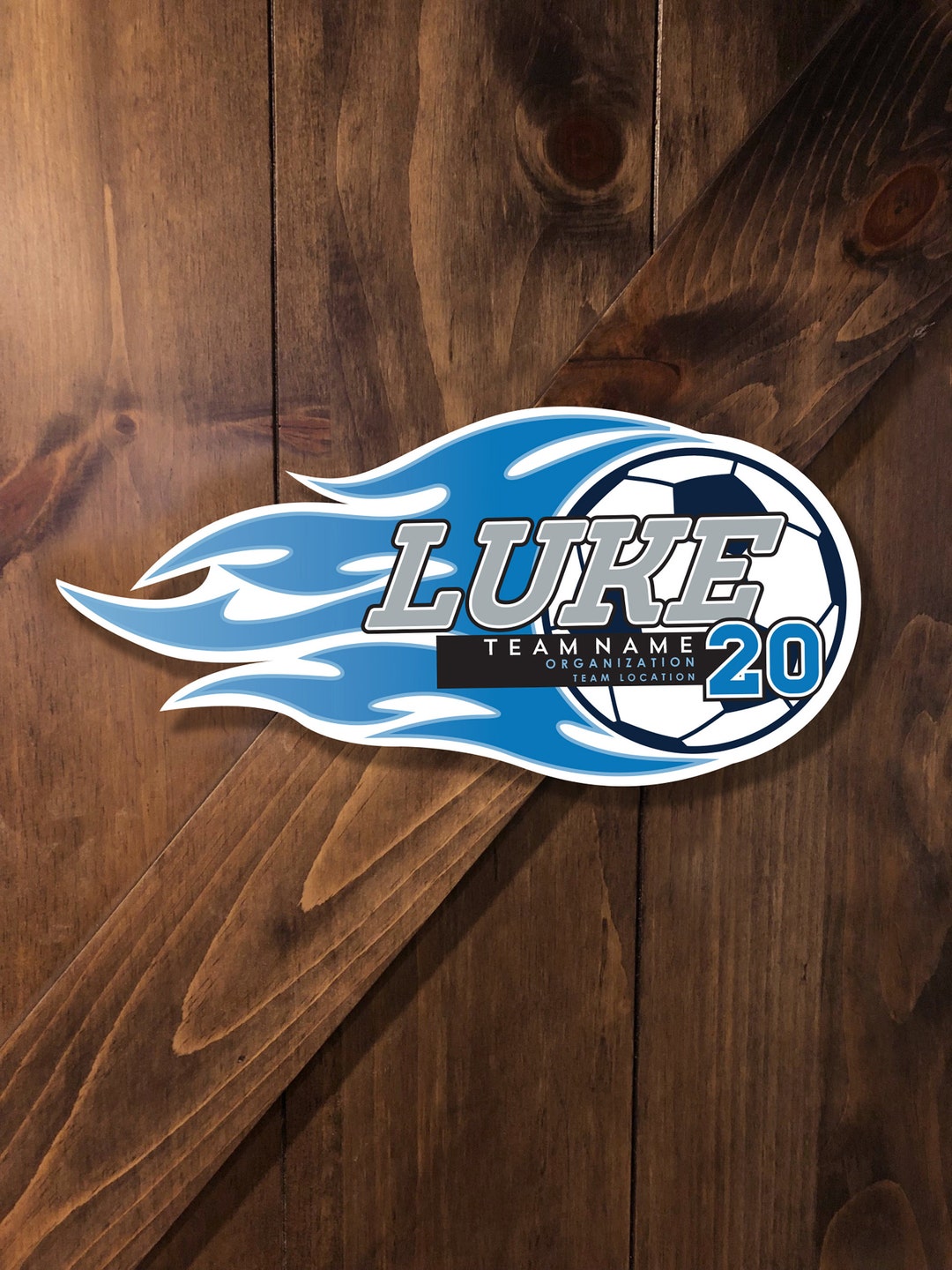 DIGITAL FILE - Custom Sports Tournament Sign - Soccer - Flames ...