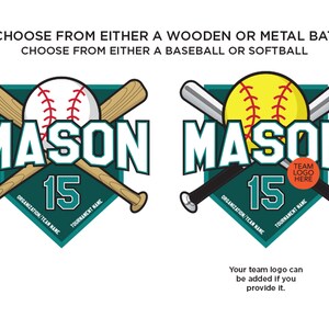 Custom Softball Tournament Sign - DIGITAL FILE - Crossed Bats - Door ...
