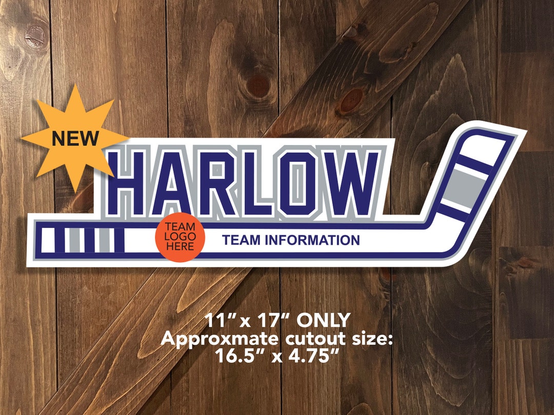 DIGITAL FILE Custom Sports Tournament Sign Hockey Stick - Etsy