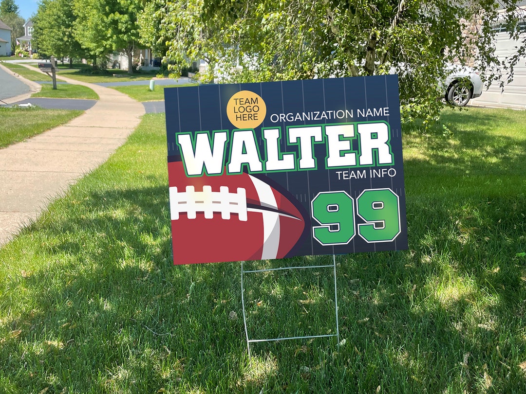 DIGITAL FILE - Custom Sports Tournament Sign - Football - Personalized ...