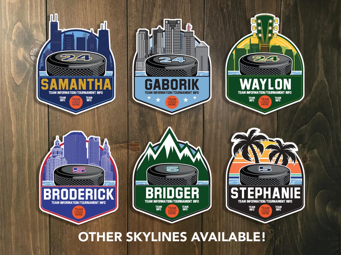 DIGITAL FILE - Custom Sports Tournament Sign - Hockey - Skylines ...