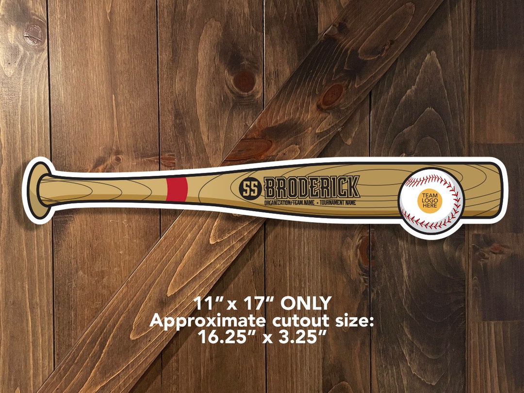 Custom Baseball / Softball Tournament Sign - DIGITAL FILE - Bat - Door ...