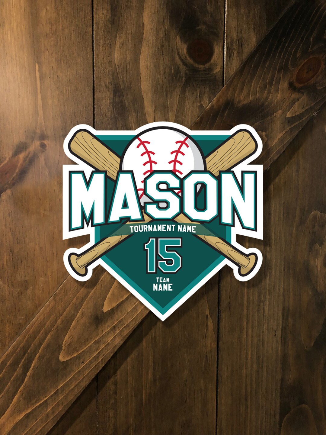 Custom Baseball Tournament Sign DIGITAL FILE Crossed Bats Door Hanger ...