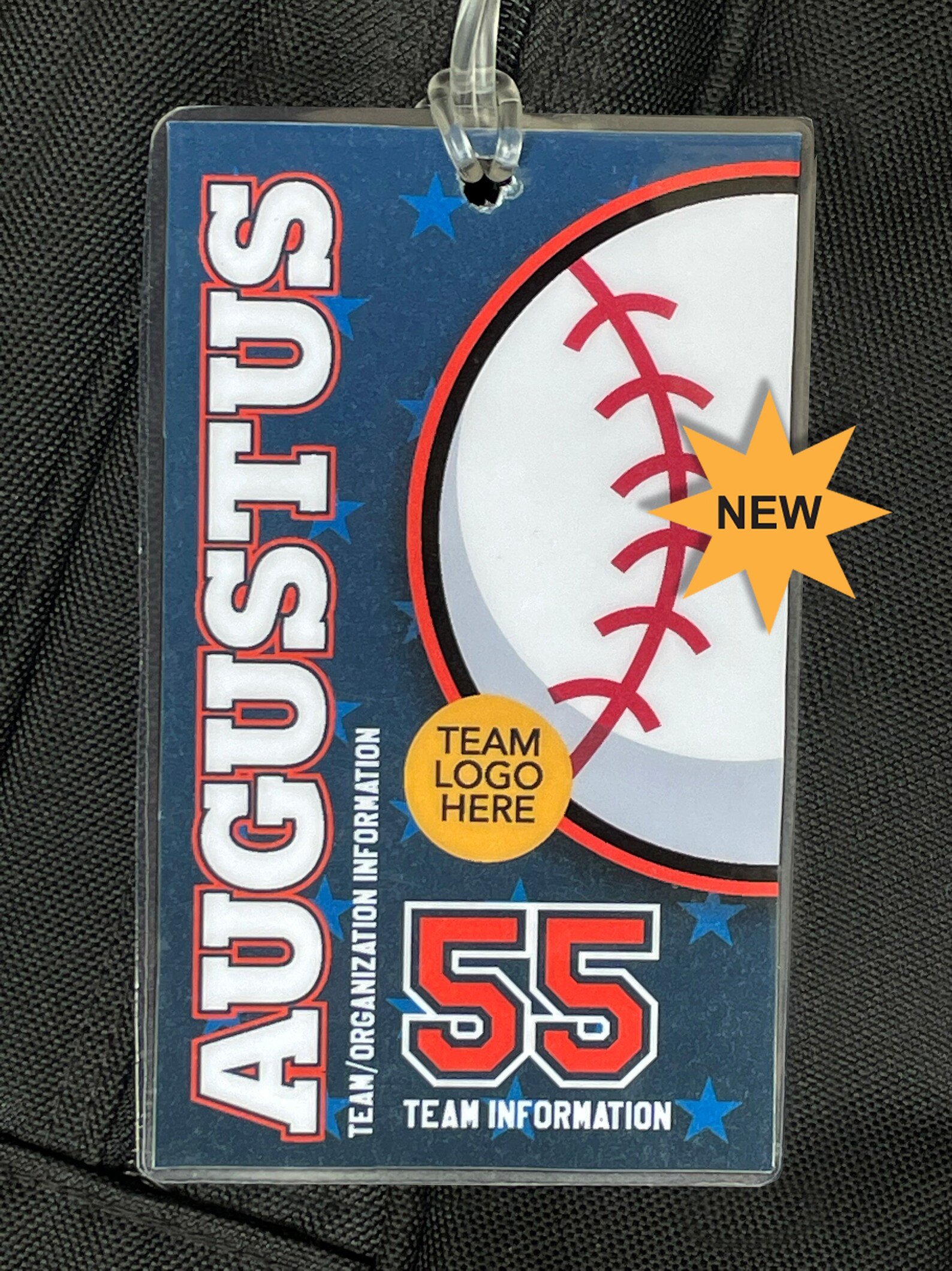 Custom Baseball / Softball Tournament Bag Tag - Baseball - Personalized ...