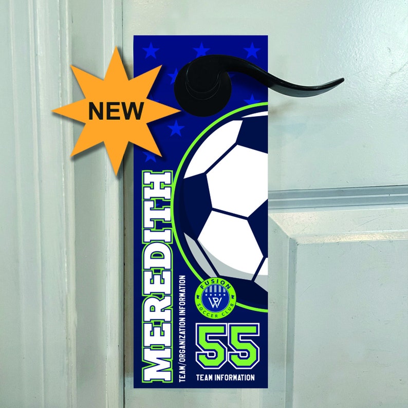 DIGITAL FILE Custom Sports Tournament Sign Soccer Door - Etsy