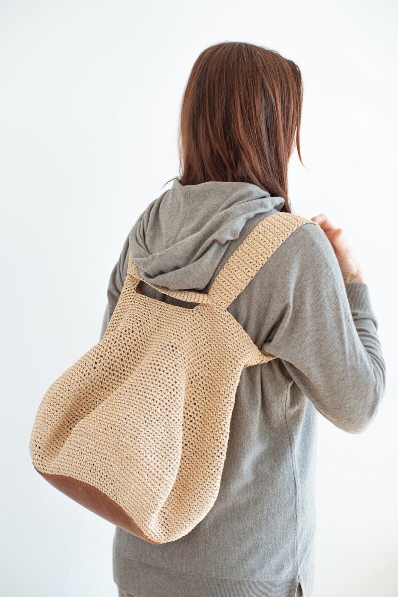 Unique Transformer Backpack, Two-in-one Bag, Handmade Raffia Totebag ...