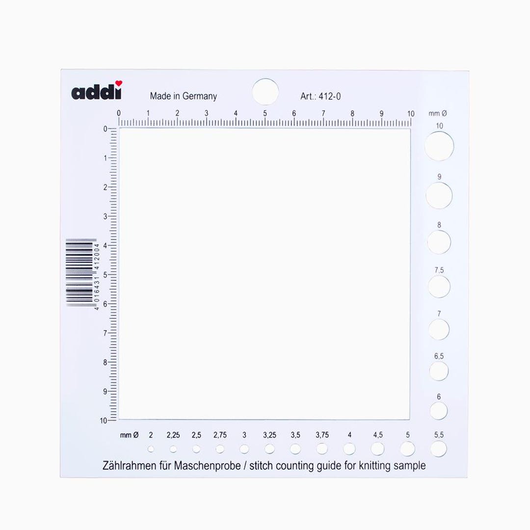 Addi | Addisquare | Needle and Stitch Gauge | 412-0 - Etsy