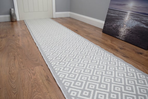 Grey hallway runner store