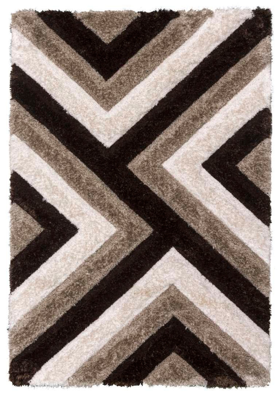 Brown Beige Living Room Rug Super Soft Mat 3D Modern Design - Etsy