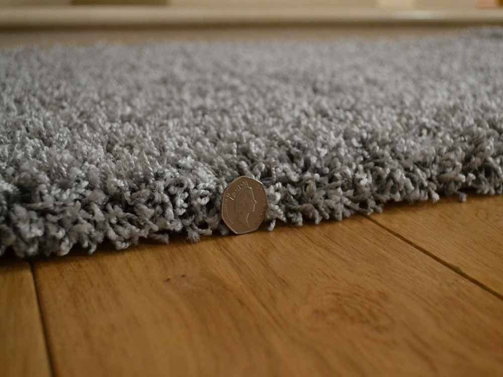 Soft Touch Silver Grey Rug Large Small Living Room Mat - Etsy UK