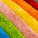 Large Living Room Rug Mat Candy Rainbow Design Shaggy Pile - Etsy