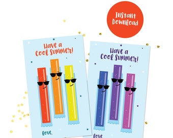 Have a COOL Summer Card End of the School Year Card - Etsy