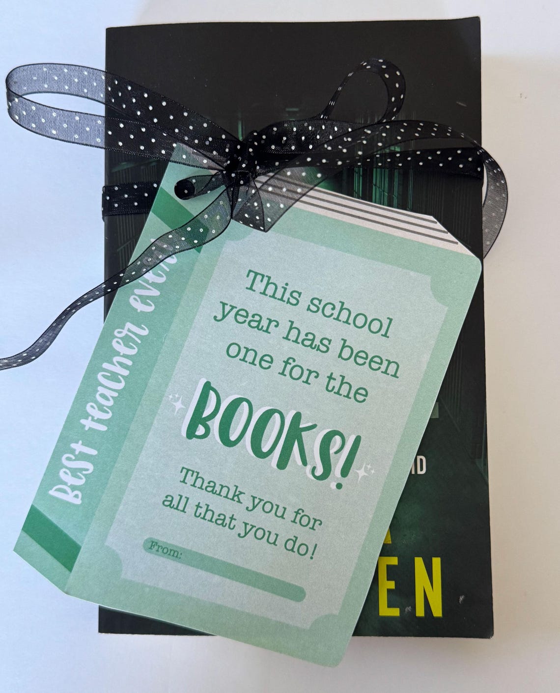 Printable Book Gift Tag, Teacher Appreciation (PDF Download) - Etsy