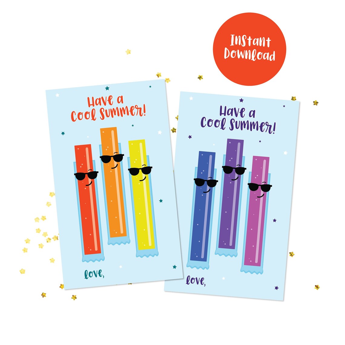 Have a Cool Summer Freeze Pop, Ice Pop, Popsicle, Tag, Class Treat ...