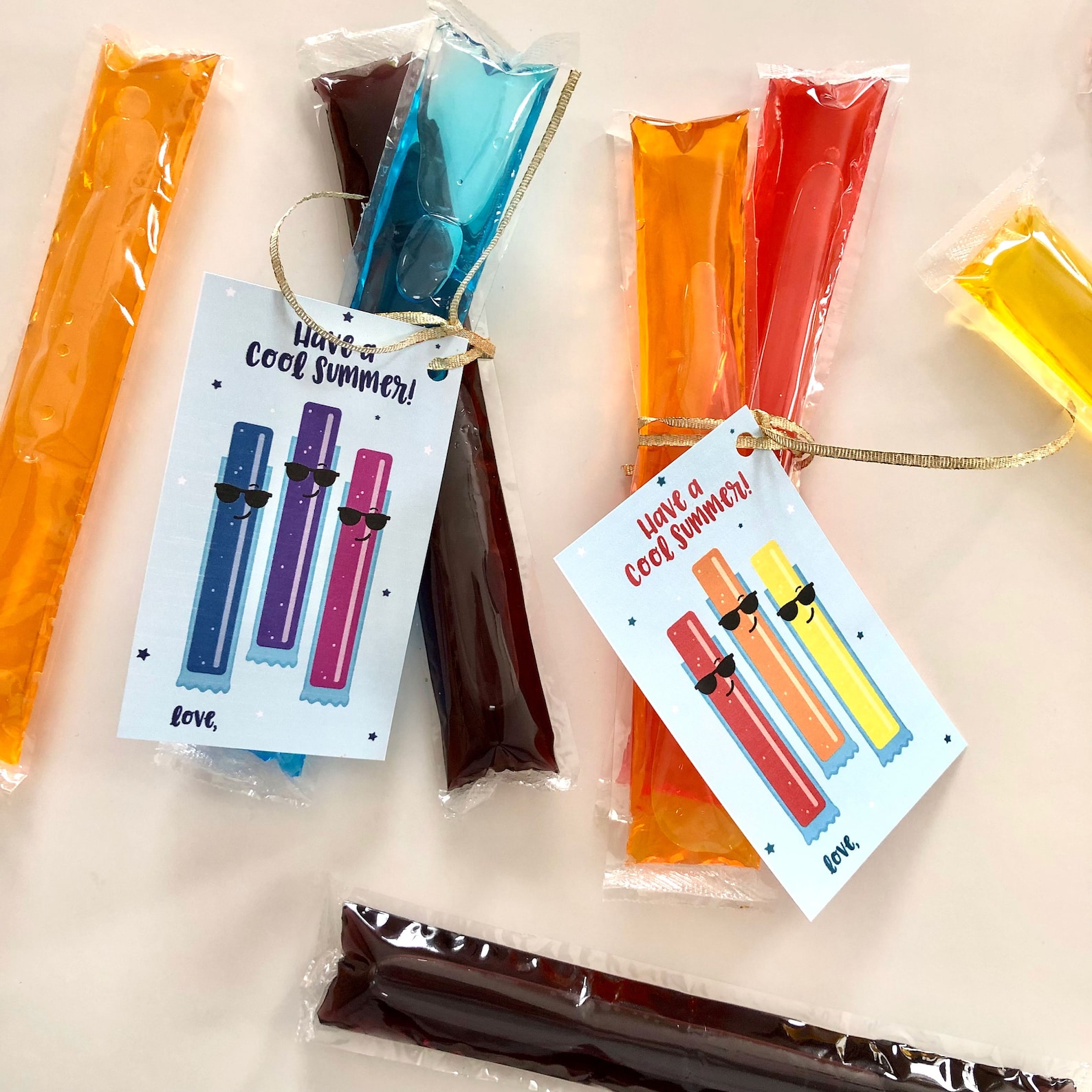 Have a Cool Summer Freeze Pop Ice Pop Popsicle Tag Class - Etsy