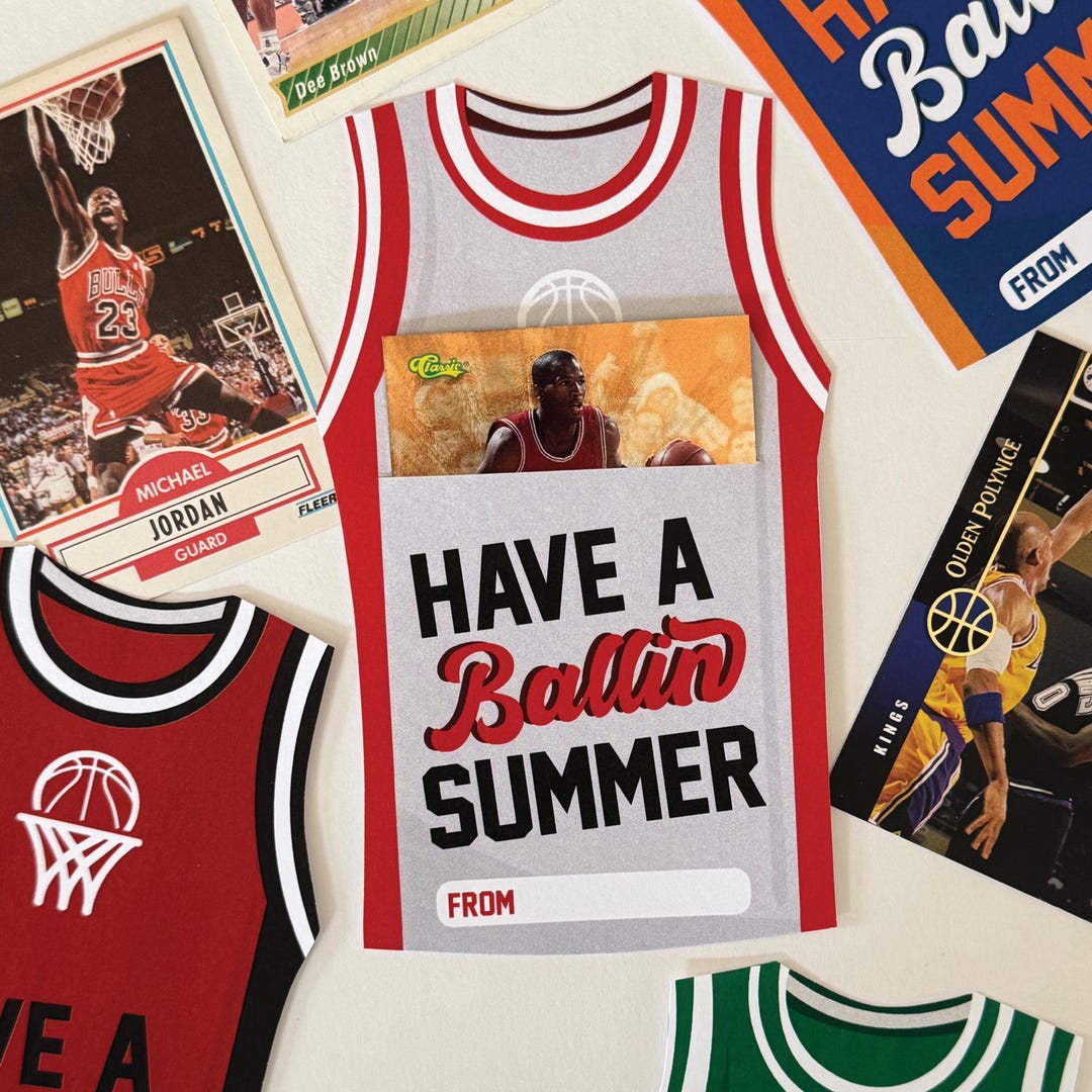 Basketball, Ballin, Last Day of School, Student, Class Gift, Teacher Gift, Sports Trading Card ...