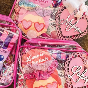 Valentine's Day, Valentine Tag, Scrunchie Valentine, Class Valentine ...