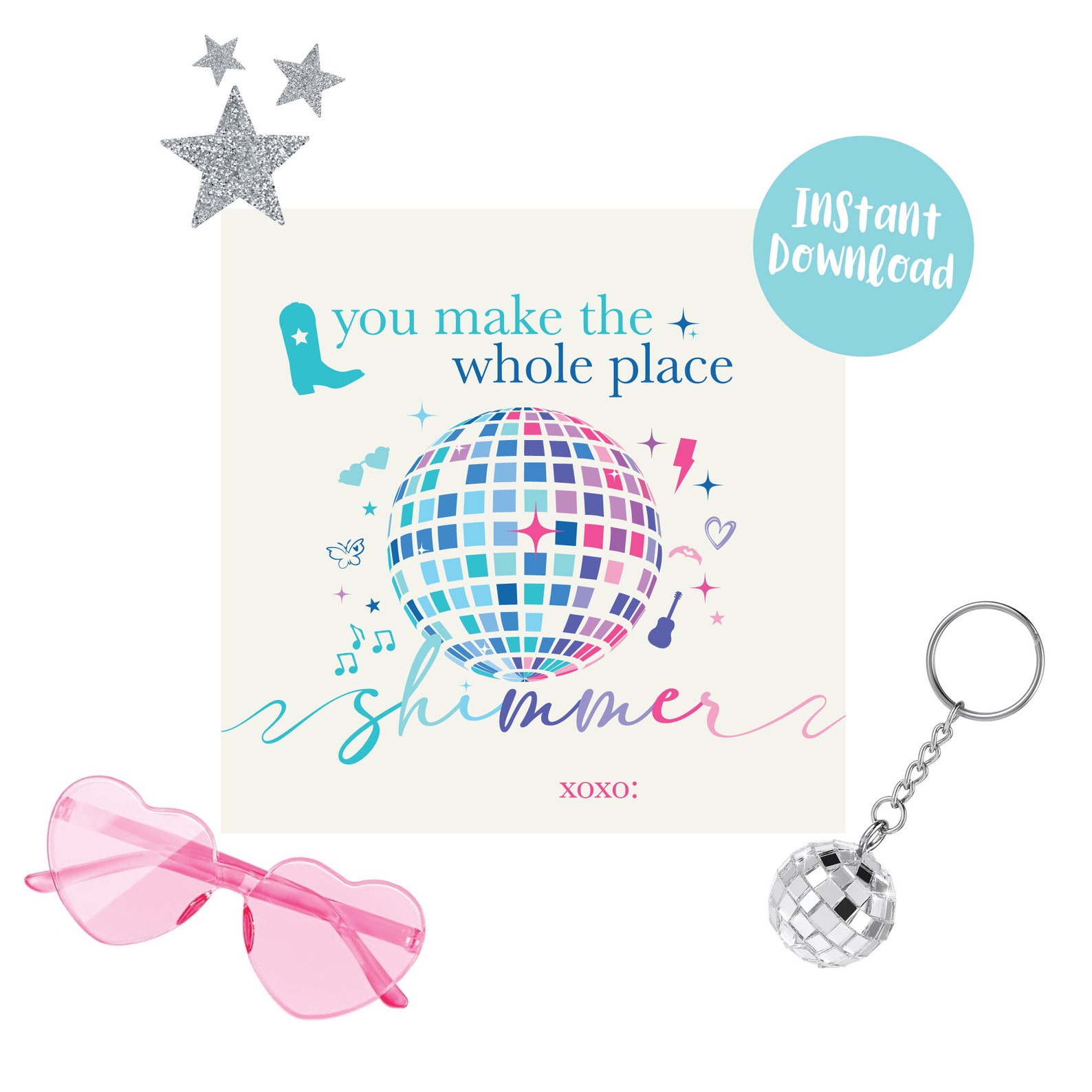 Taylor Swift Valentines, Swiftie Valentine Cards, Taylor Bejeweled ...