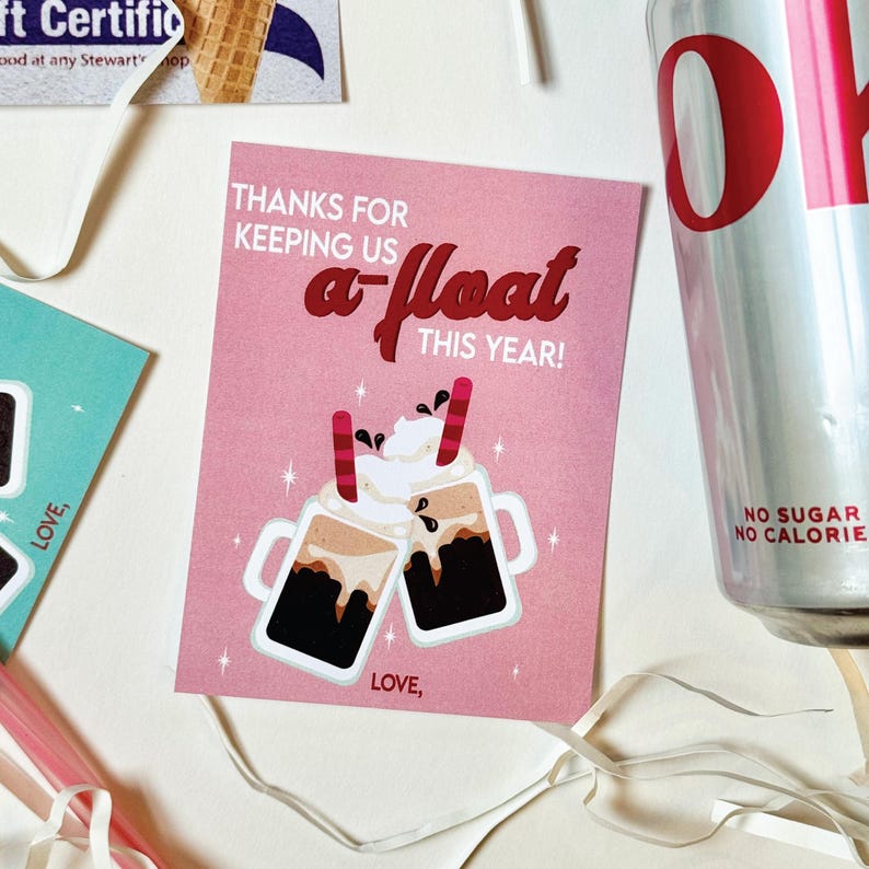 Root Beer Float Teacher Appreciation Gift Tag (PDF) - Etsy