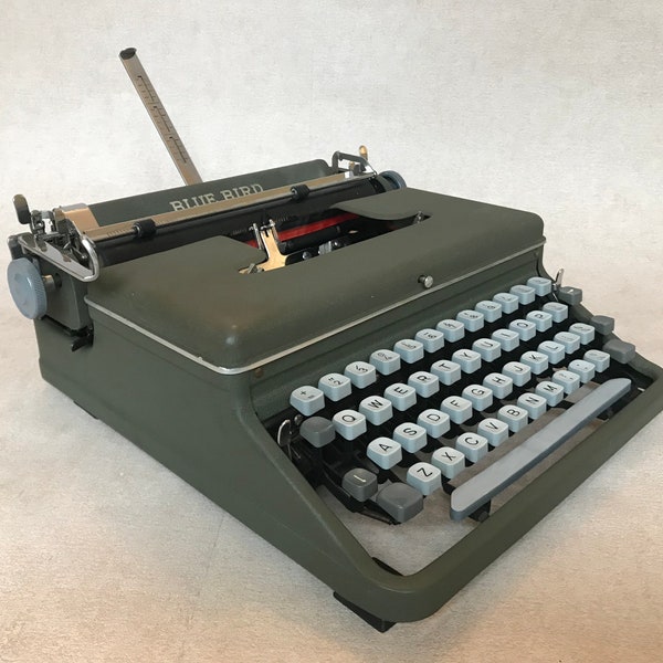 Blue Typewriter - Etsy