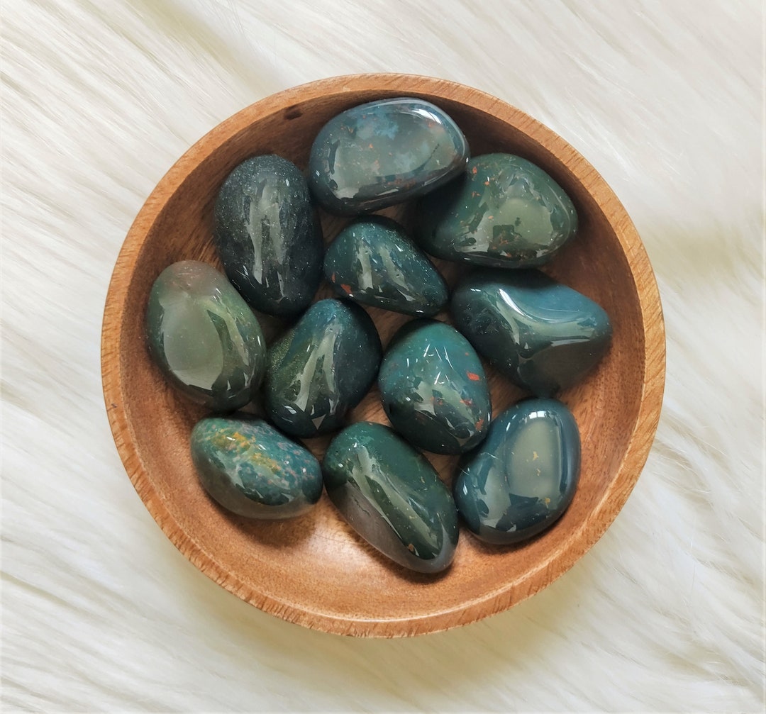 Heliotrope Rolled Stone Lithotherapy Natural Stones - Etsy