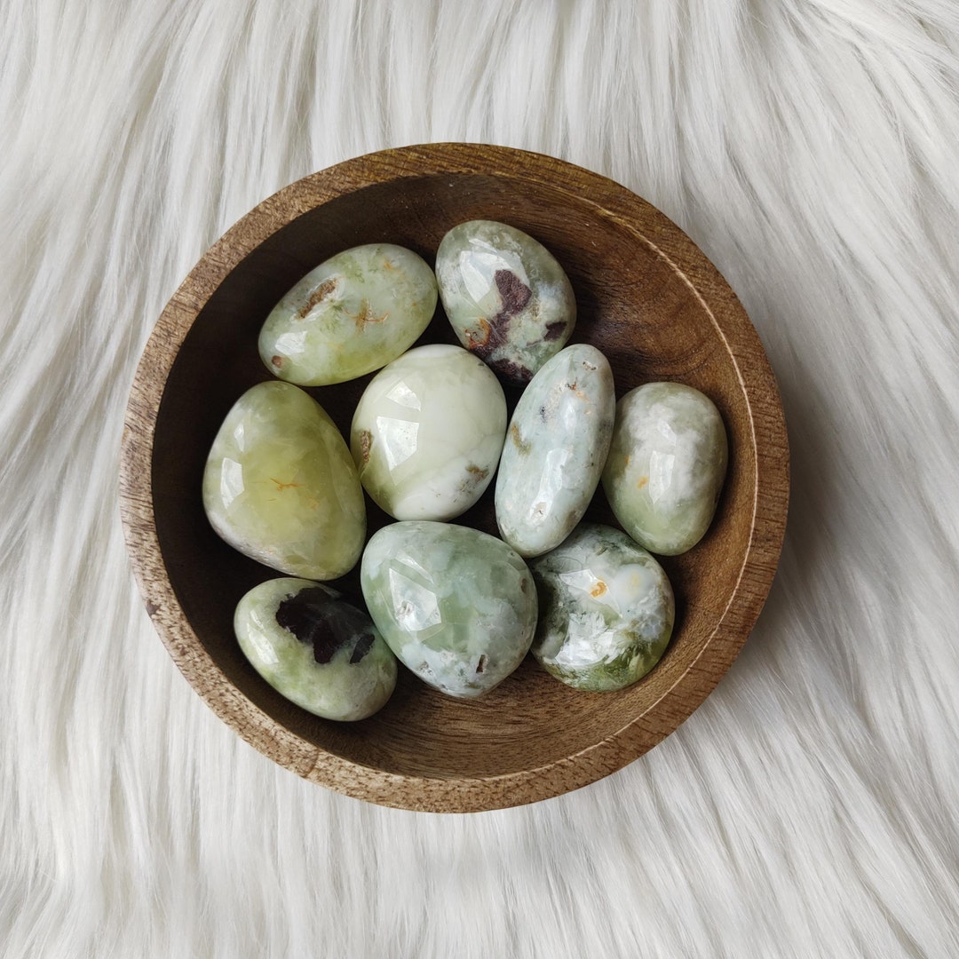 Yellow Jade Tumbled Stone Lithotherapy Natural Stones - Etsy