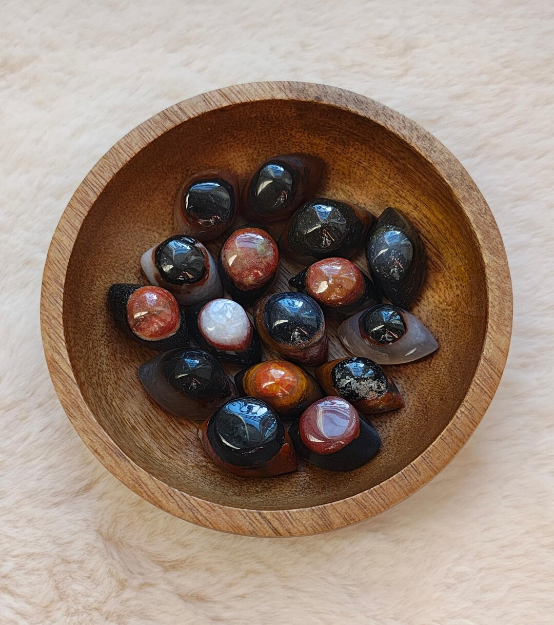 Agate Œil de Cyclope - Pierre Roulée - Lithothérapie - Pierres ...