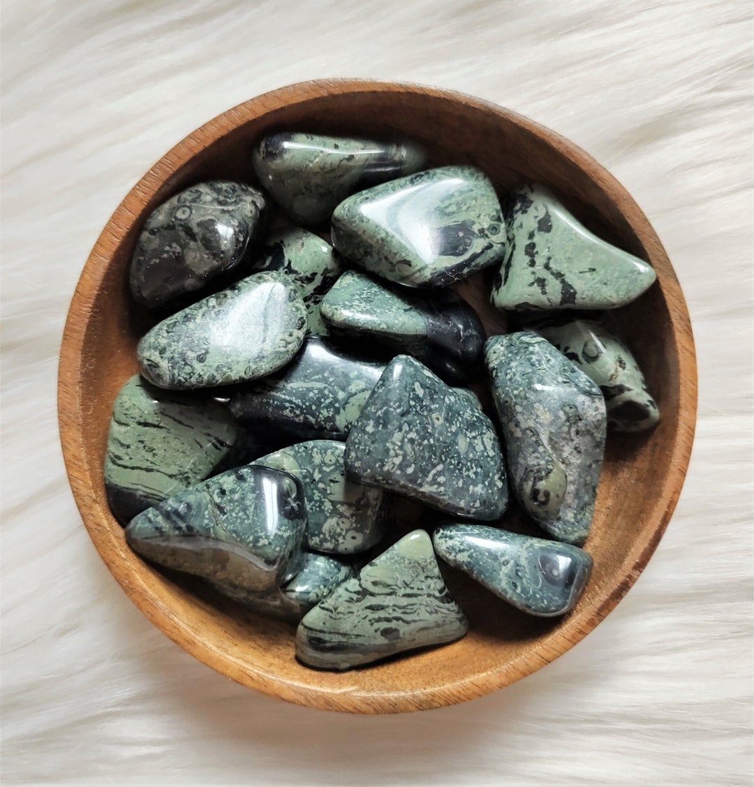 Jasper Kambaba Rolled Stone Lithotherapy Natural Stones - Etsy
