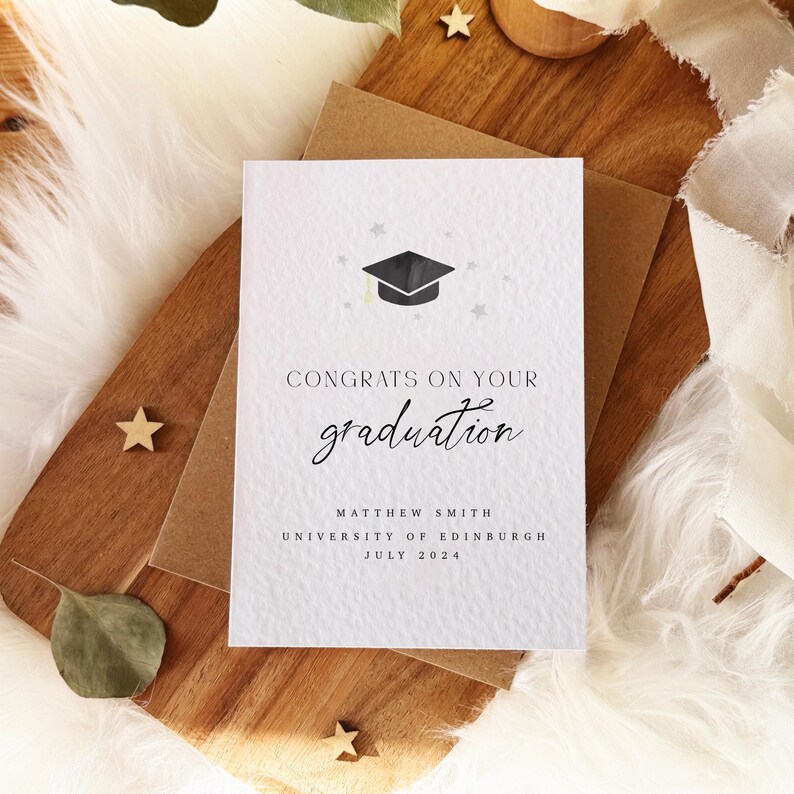 Personalised Graduation Card, Graduated Card, Celebration Card ...