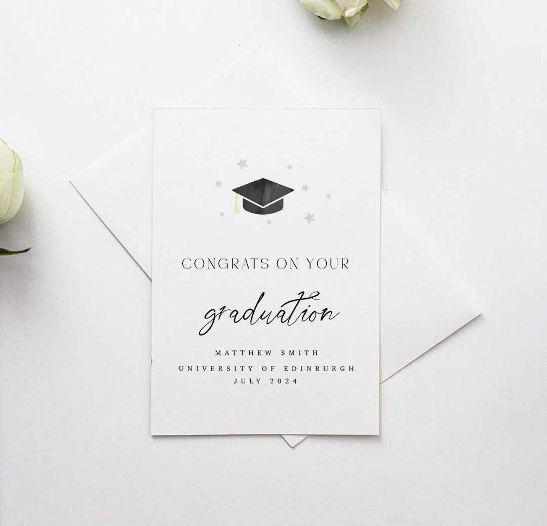 Personalised Graduation Card, Graduated Card, Celebration Card ...