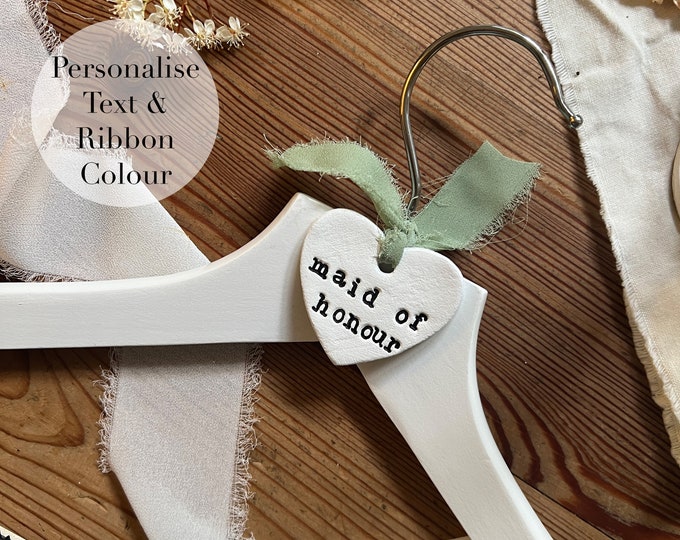Custom Wedding Acrylic Hanger Tag | Bridal Party | Bridesmaid Gift Tag ...
