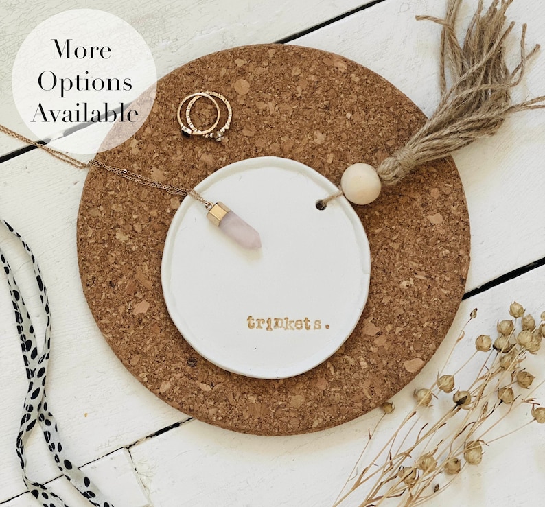 Personalised Trinket Dish Gift Handmade Clay Jewellery Tray - Etsy UK