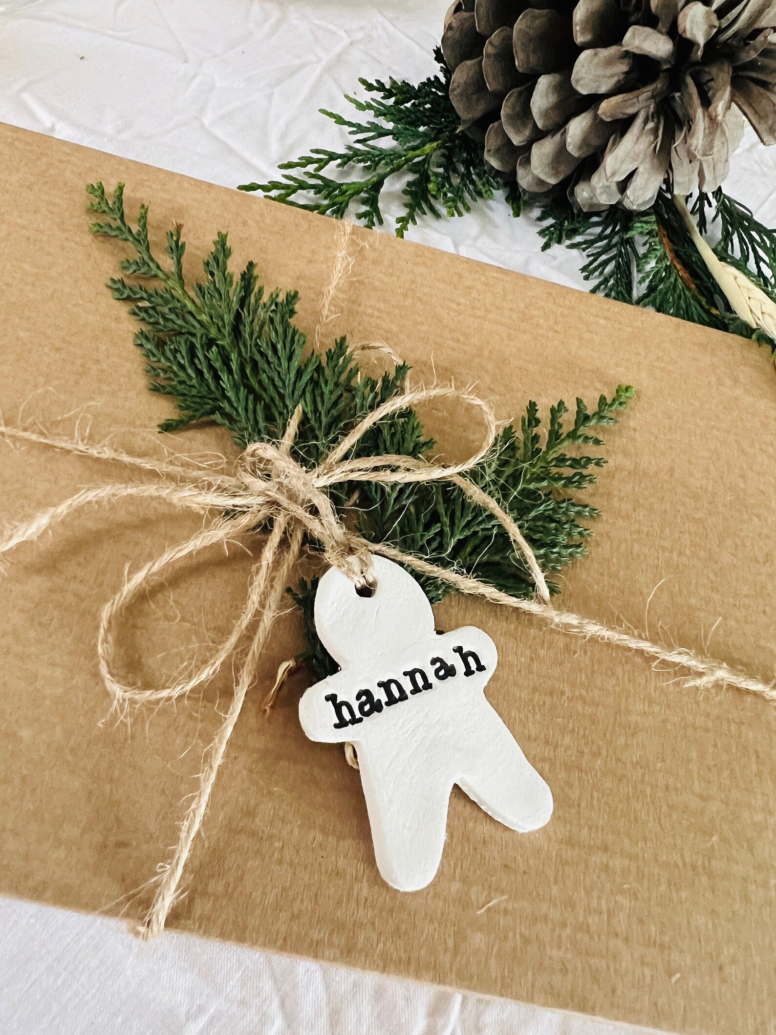 Personalised Christmas Clay Gift Tags - Personalised Xmas Gift Tag ...