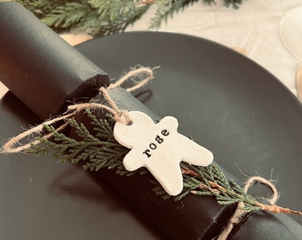 Personalised Christmas Cracker Tags Table Place Names - Etsy