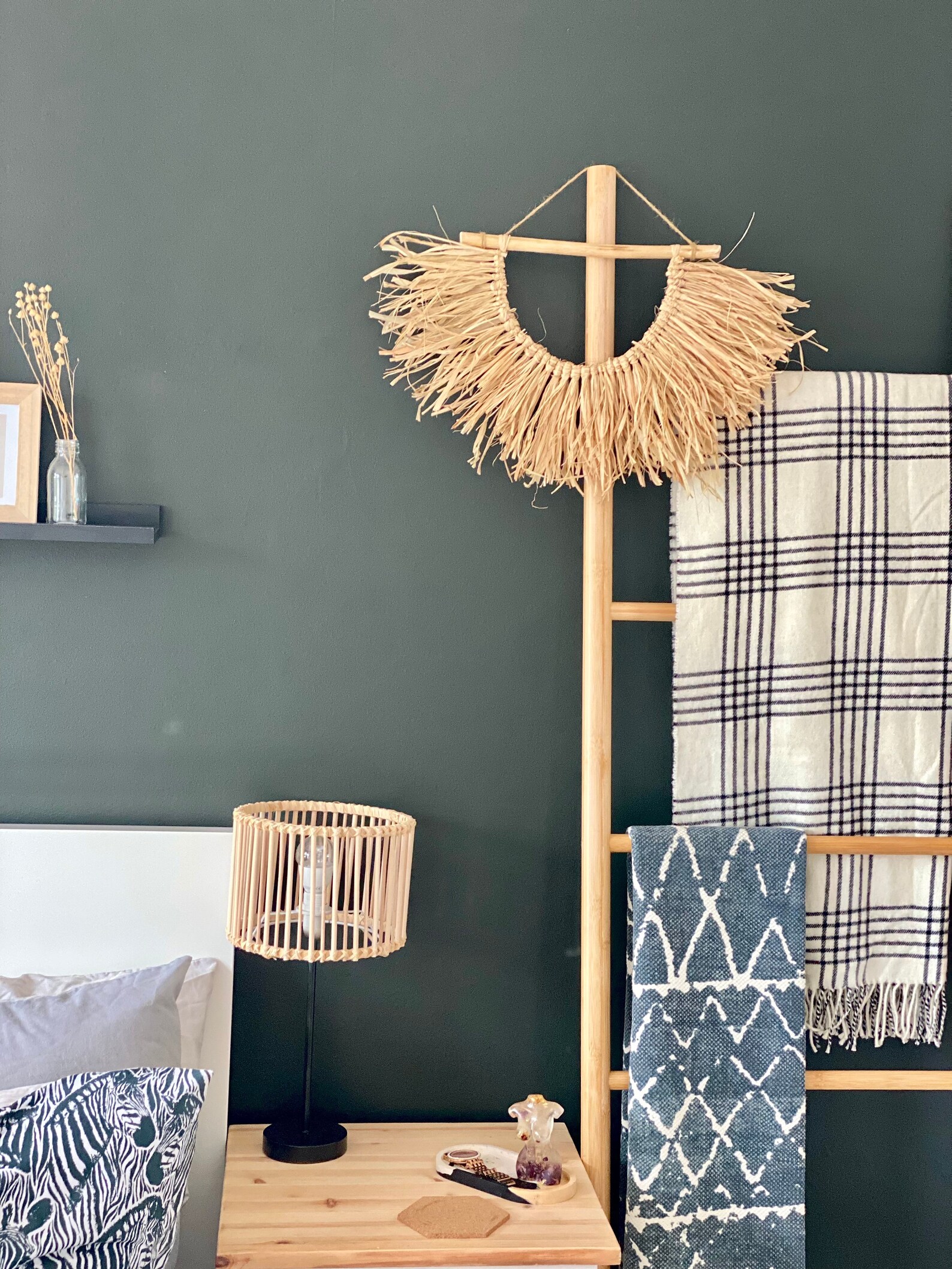 Raffia Fan Wall Decor Large Raffia Macrame Fan Boho Wall - Etsy UK