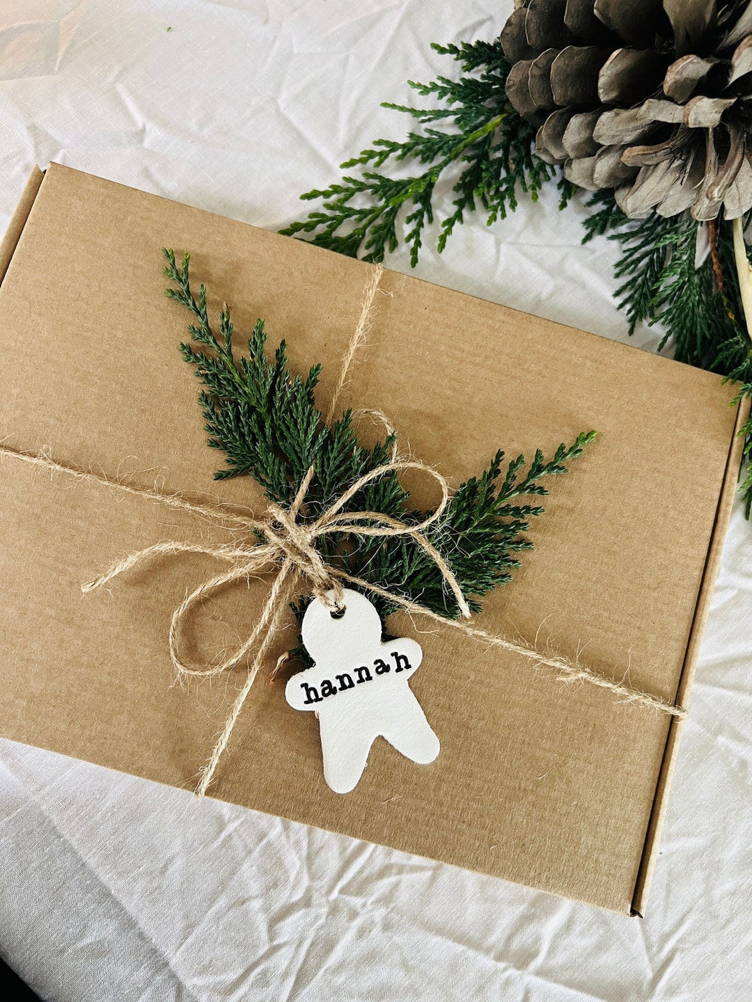 Personalised Christmas Clay Gift Tags - Personalised Xmas Gift Tag ...