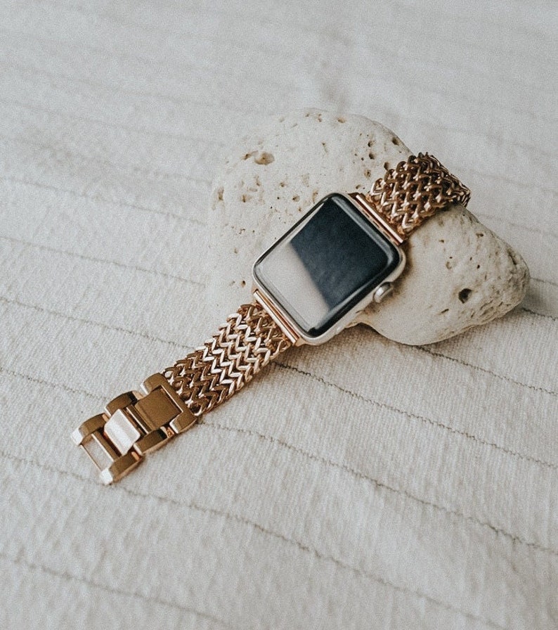 ALEXIS Apple Watch iwatch Stainless Steel Band - Etsy