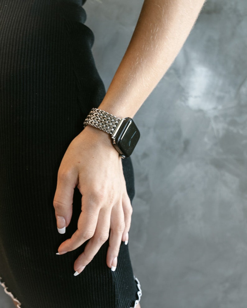 ALEXIS Apple Watch iwatch Stainless Steel Band - Etsy