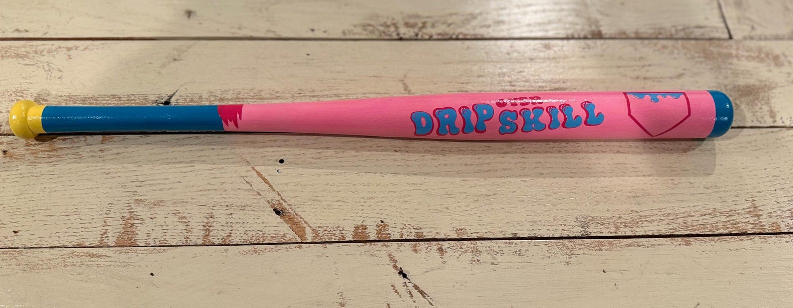 Pencil Mini Wooden Bat, Grimace / OMG Bat, Drip Over Skill Bat, Bomber ...