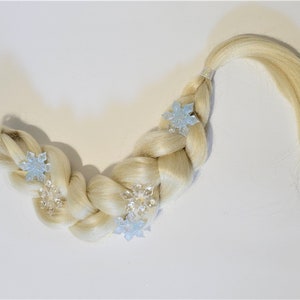 Elsa Snowflake Frozen Braid Hair Extension - Etsy