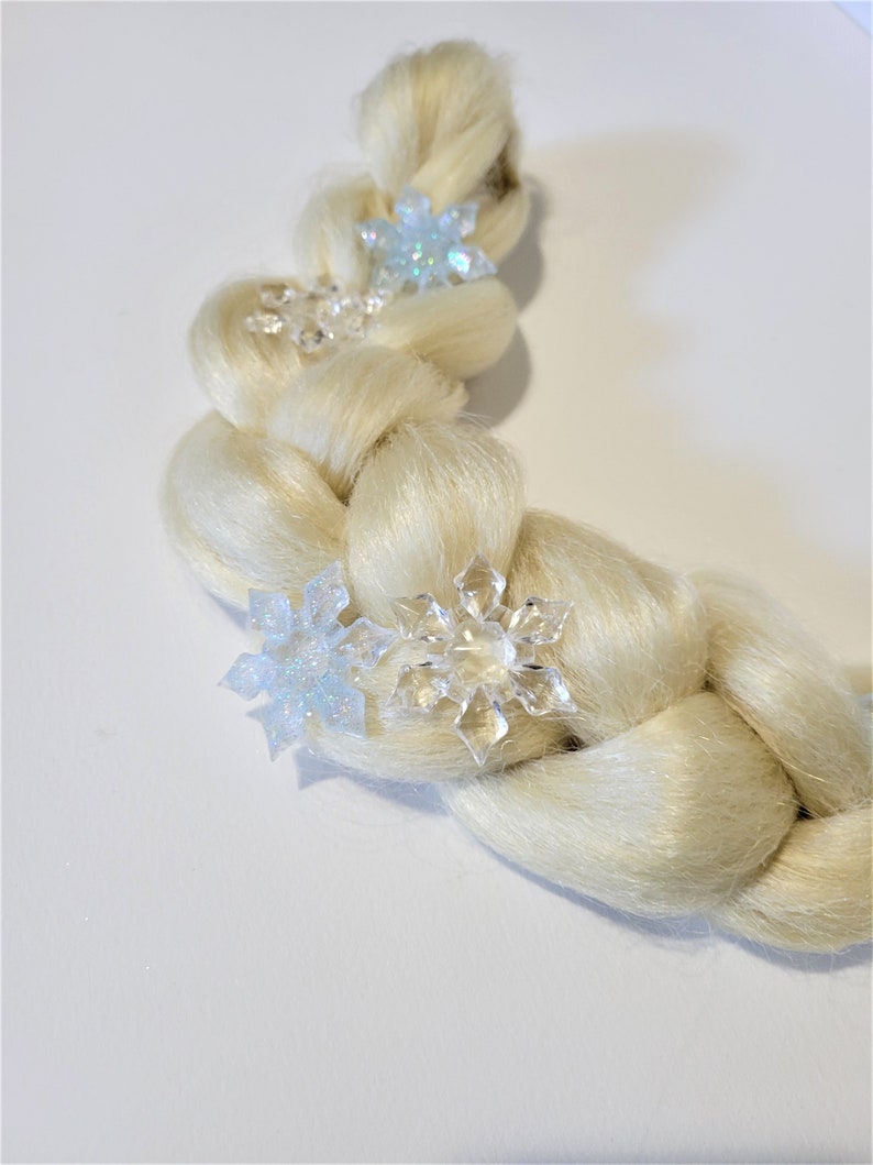 Elsa Snowflake Frozen Braid Hair Extension - Etsy